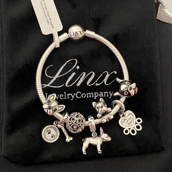 Linx | Jewelry | Linx Snake Chain Bracelet With French Bulldog Themed ...